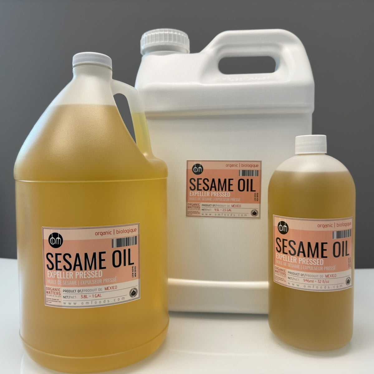 ORGANIC SESAME OIL, expeller pressed – Om Foods | Organic Matters
