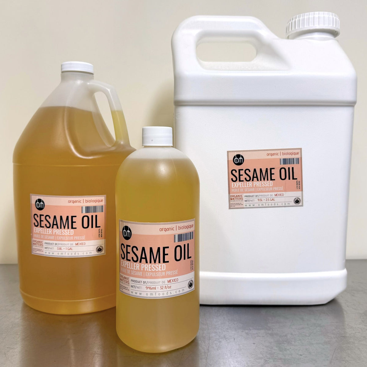ORGANIC SESAME OIL, expeller pressed – Om Foods | Organic Matters