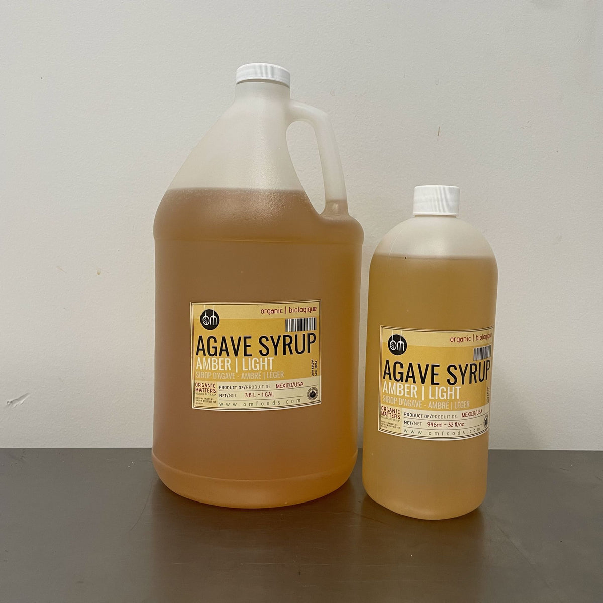 ORGANIC AGAVE SYRUP, light amber, raw – Om Foods | Organic Matters