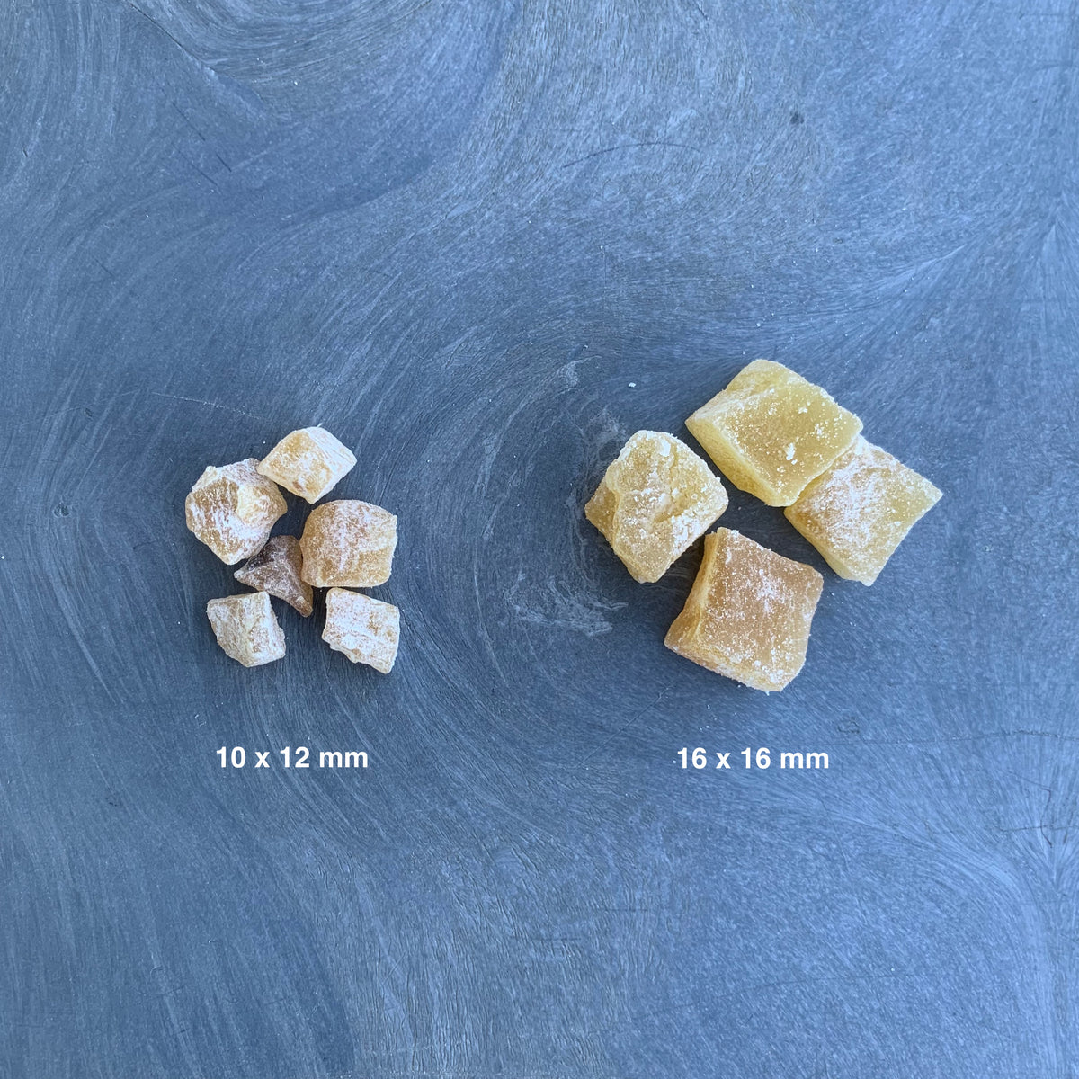 ORGANIC GINGER CUBES, lightly dusted, small – Om Foods | Organic Matters